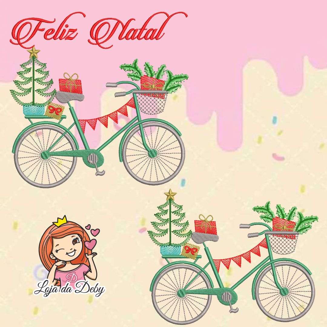 Bike Natal - Loja da Deby-Matrizes de Bordados